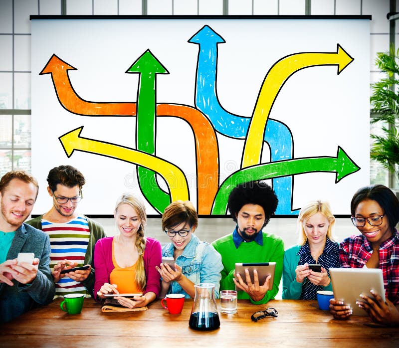Directions Choice Change Change Decision Making Concept Stock Image ...