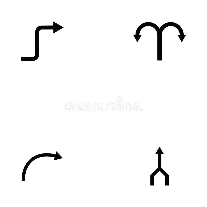 Directions icon set stock vector. Illustration of refresh - 107347853