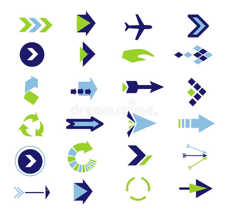 Directions Icons vector stock vector. Illustration of graphic - 9564266