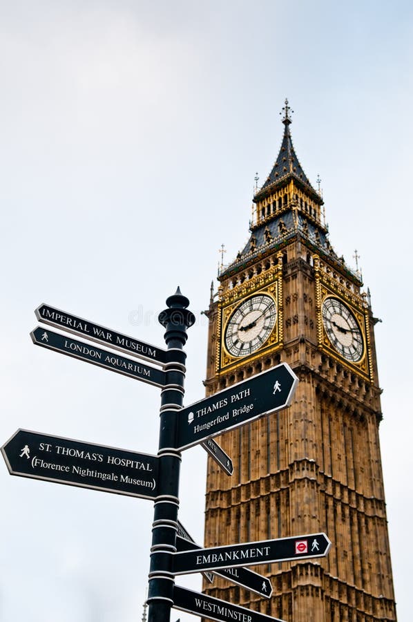 Directions, London stock photo. Image of winter, palace - 17890084