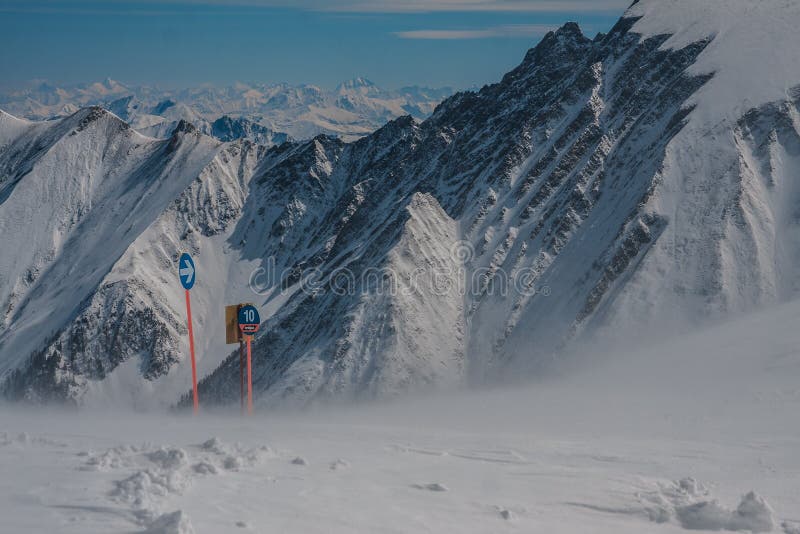 Direction in mountain stock photo. Image of slope, scenics - 105077562