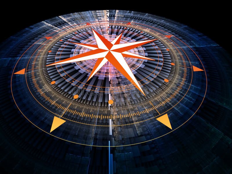 Directions of Technology stock illustration. Illustration of circle ...