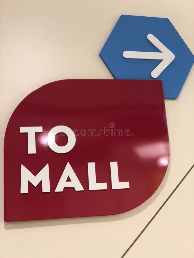 Directions To Mall stock photo. Image of arrows, signs - 107157232