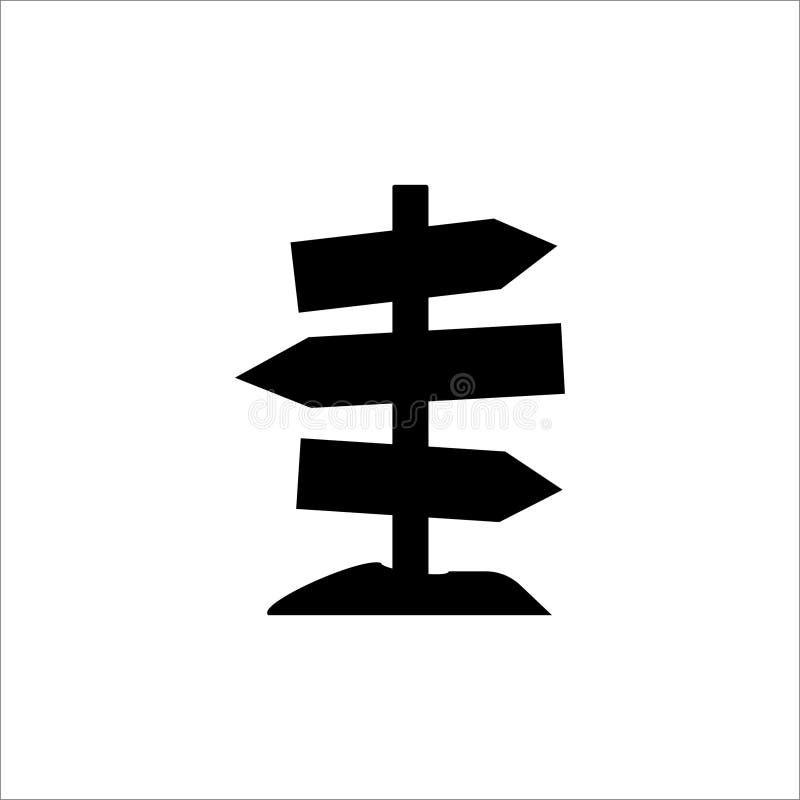 3 Directions Vector Cinema Pointer Icon Stock Vector - Illustration of ...