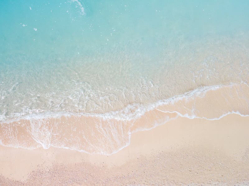 Directly Above Overhead View of Sea Beach Stock Photo - Image of aerial ...