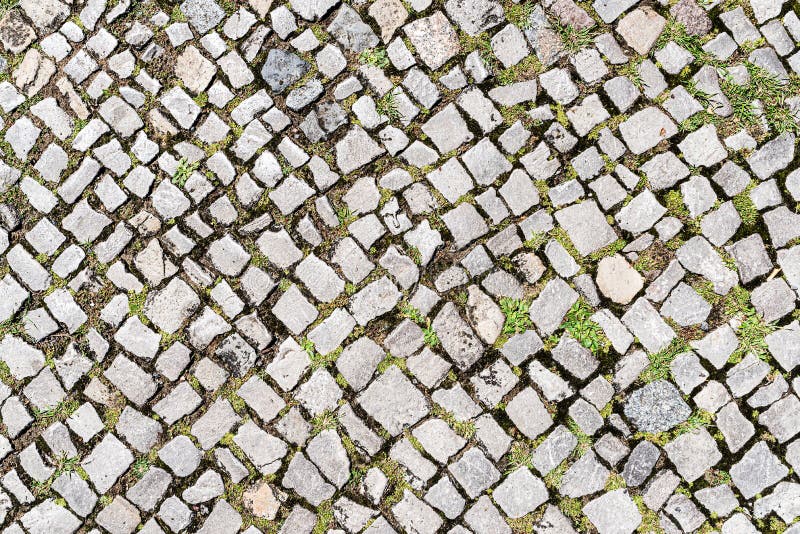 Top View of Cobblestone Road Stock Photo - Image of square, ground ...