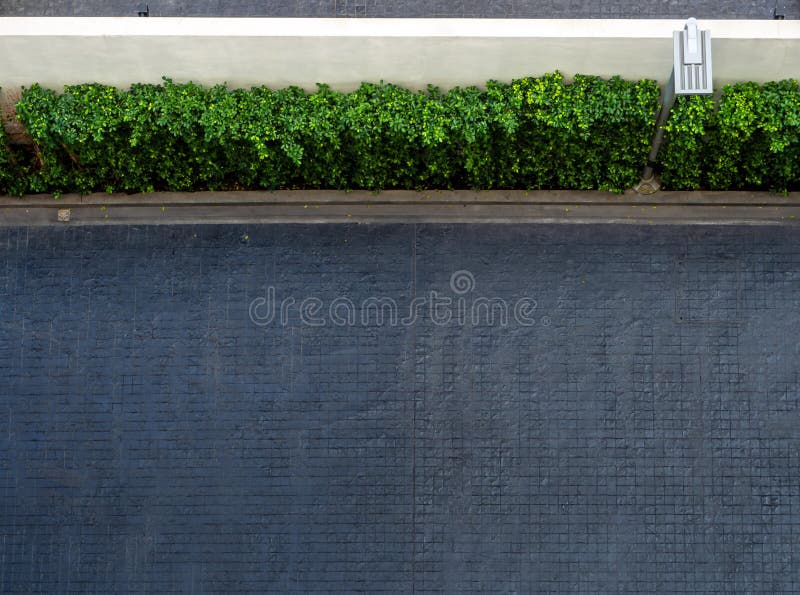 Directly Above View the Building Side Walkway Stock Image - Image of ...
