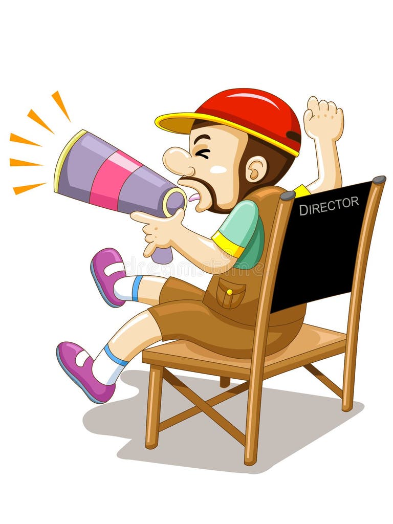 Movie Director Megaphone Shouting Stock Illustrations – 69 Movie ...