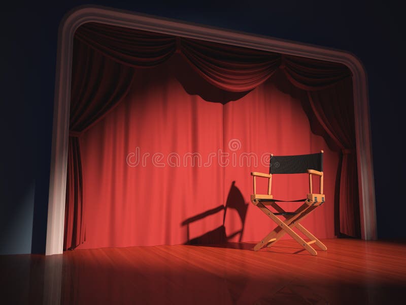 Director Chair stock photo. Image of chair, theater, filmmaking - 36257744