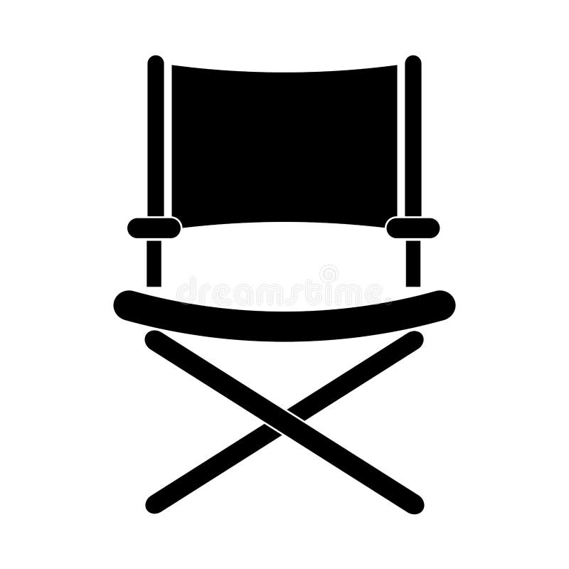 Director chair symbol stock illustration. Illustration of director ...