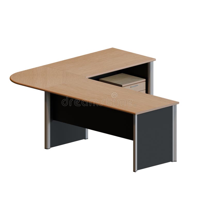 Director Desk 3D Render Design Element Stock Photo - Illustration of ...