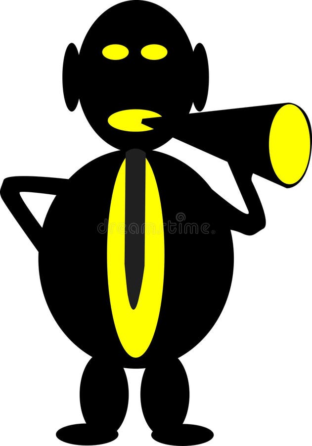 Boss Giving Orders Illustration Stock Illustration - Illustration of ...