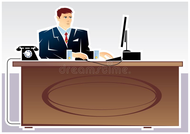 Director illustration stock vector. Illustration of leadership - 37147319