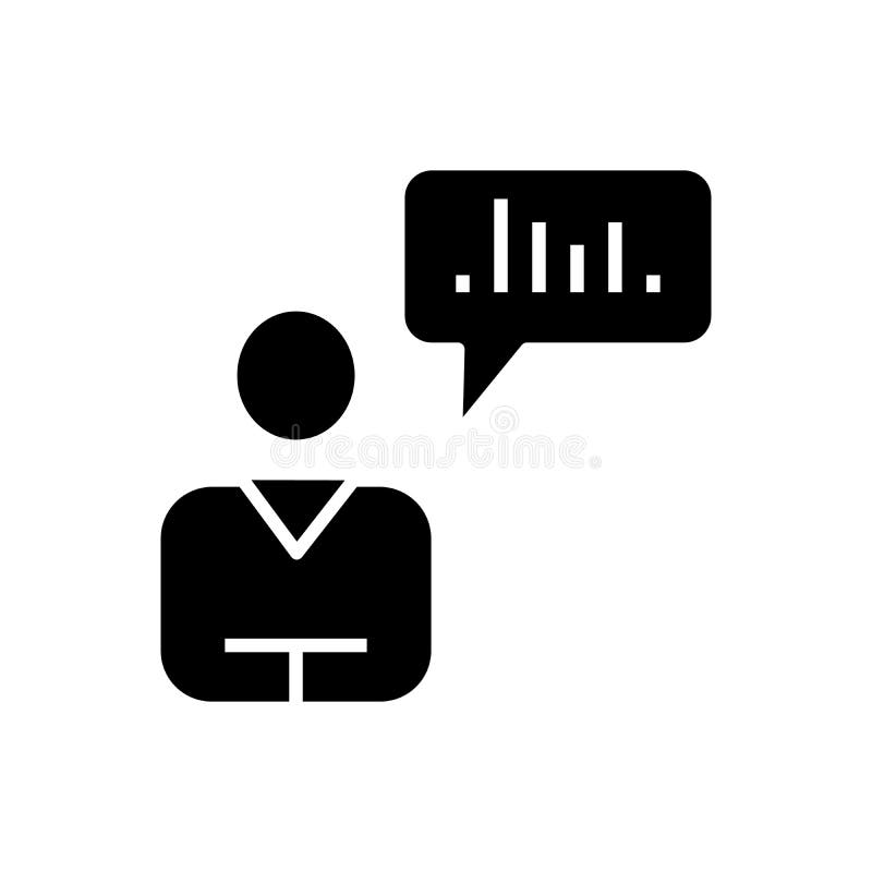 Director Message Line Icon, Concept Sign, Outline Vector Illustration ...