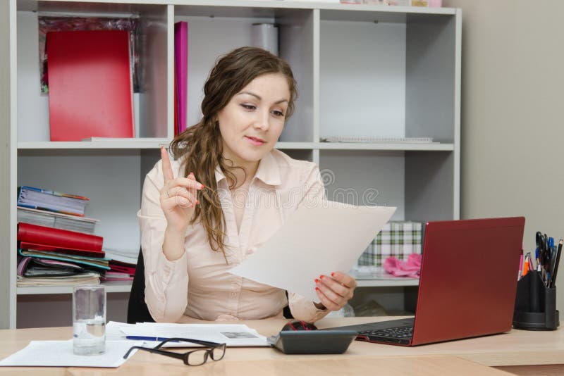 Director of Reading an Important Document Stock Photo - Image of work ...