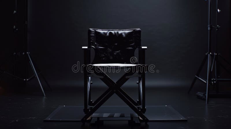 The Director S Chair.AI Generated Image Stock Photo - Image of ...