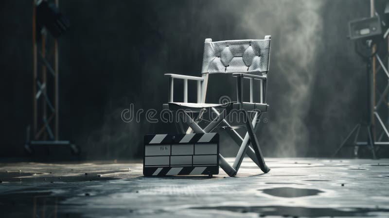 The Director S Chair Setup.AI Generated Image Stock Photo - Image of ...