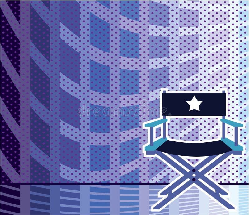 Director S / Star Chair Vector Stock Vector - Illustration of actor ...