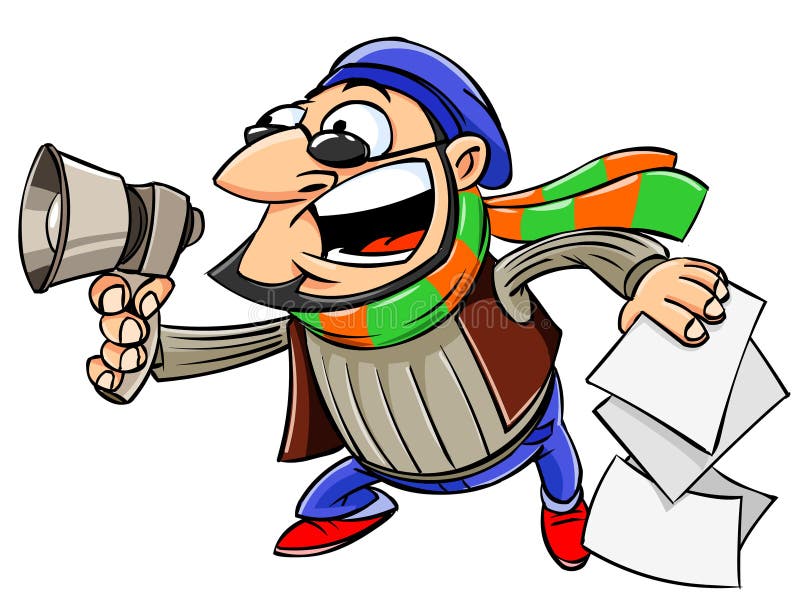 Stage Director Cartoon