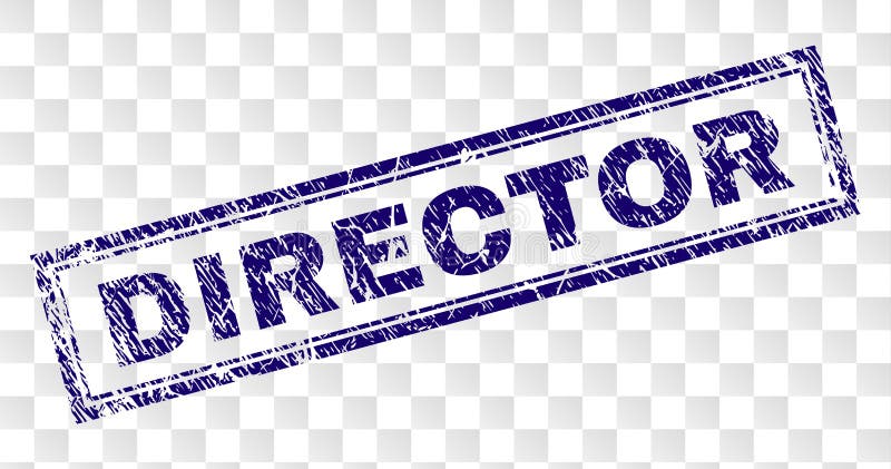 Scratched DIRECTOR Rectangle Stamp Stock Vector - Illustration of ...