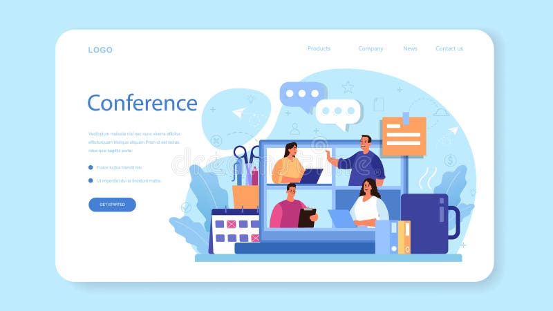 Directors Board Web Banner or Landing Page. Business Planning Stock ...