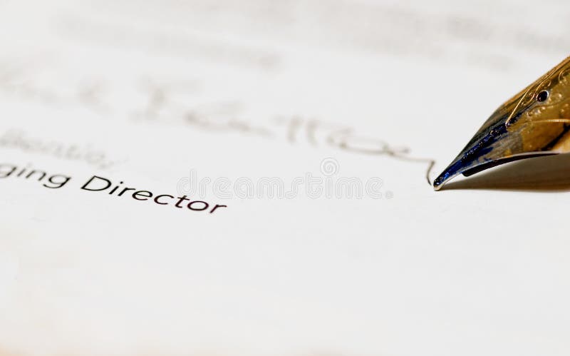 Directors Signing Important Documents Stock Image - Image of chief ...