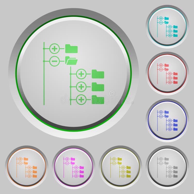 Directory Browser Push Buttons Stock Vector - Illustration of browser ...