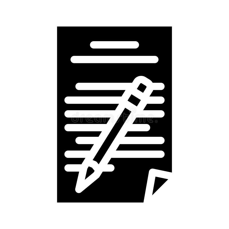 Directory Folder Glyph Icon Vector Illustration Stock Vector ...