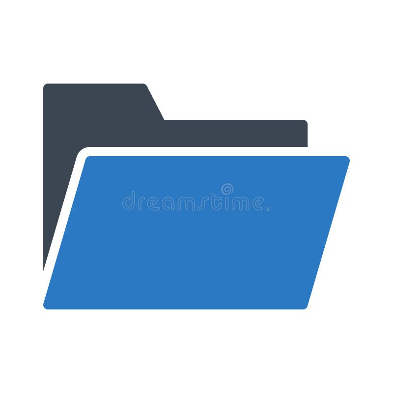 Directory Glyph Color Flat Vector Icon Stock Vector - Illustration of ...