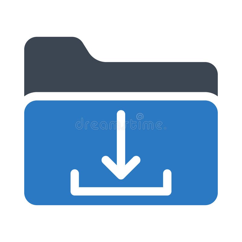 Directory Glyph Colour Vector Icon Stock Vector - Illustration of ...