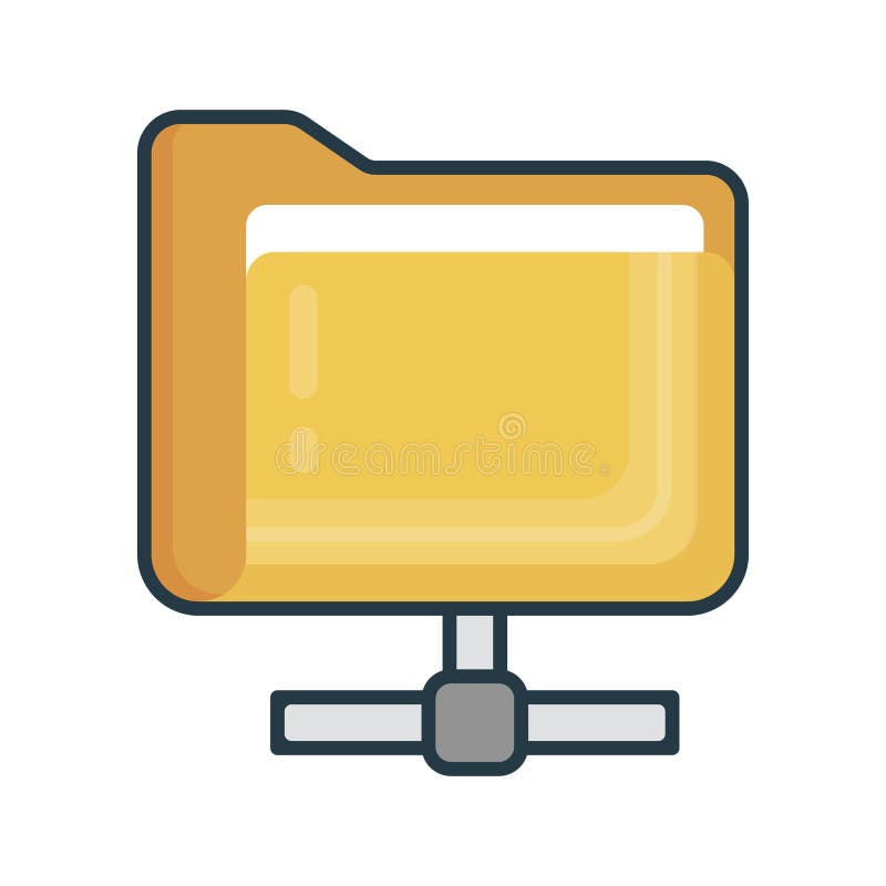 Directory Vector Flat Color Icon Stock Vector - Illustration of ...