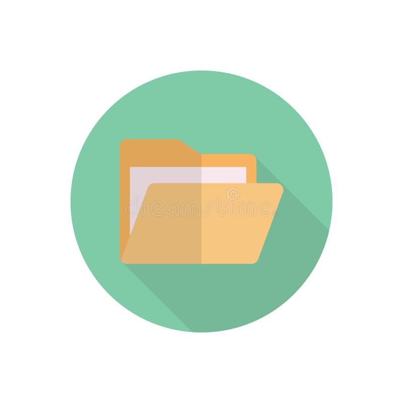Directory Vector Flat Color Icon Stock Vector - Illustration of binder ...