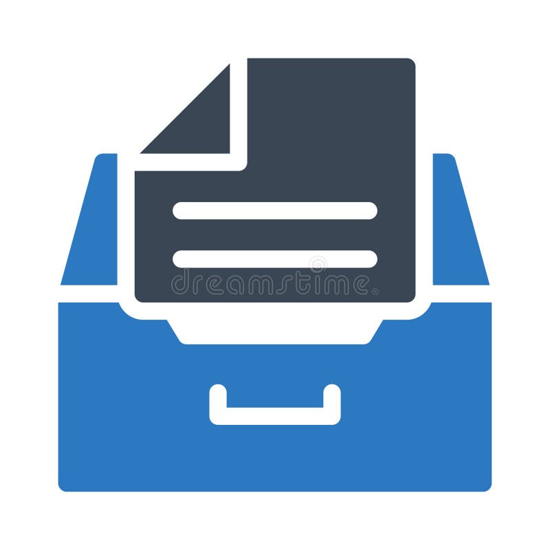 Directory Vector Glyph Color Icon Stock Illustration - Illustration of ...