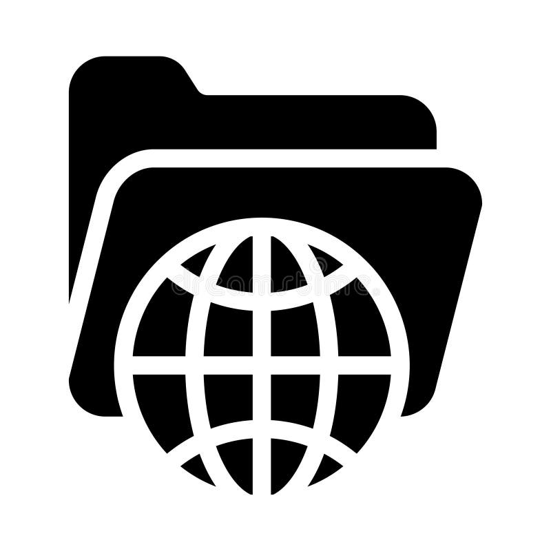 Directory Glyph Colour Vector Icon Stock Vector - Illustration of ...