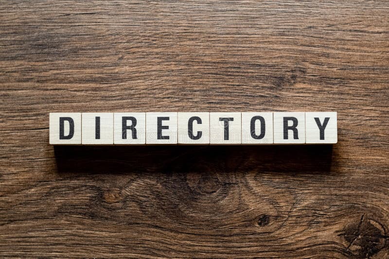 Directory - Word Concept on Building Blocks, Text Stock Image - Image ...