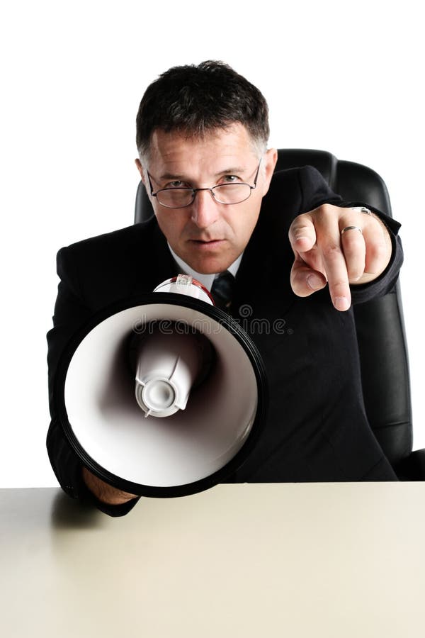 Diretor Que Actua Como Um Ditador Imagem de Stock - Imagem de ...