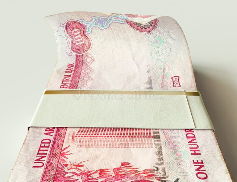 Dirham Cash Note Wad stock illustration. Illustration of range - 296535266