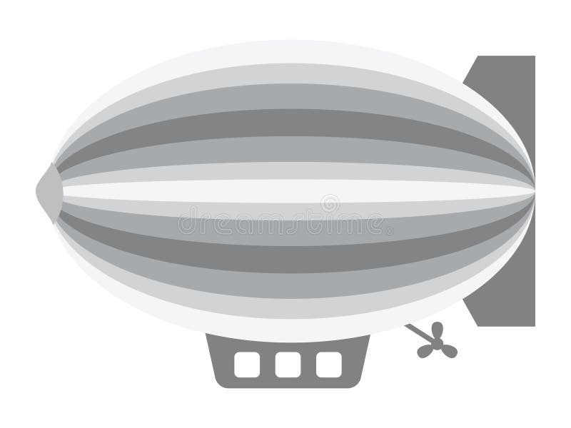 Dirigible Blimp Illustration Stock Vector - Illustration of freedom ...