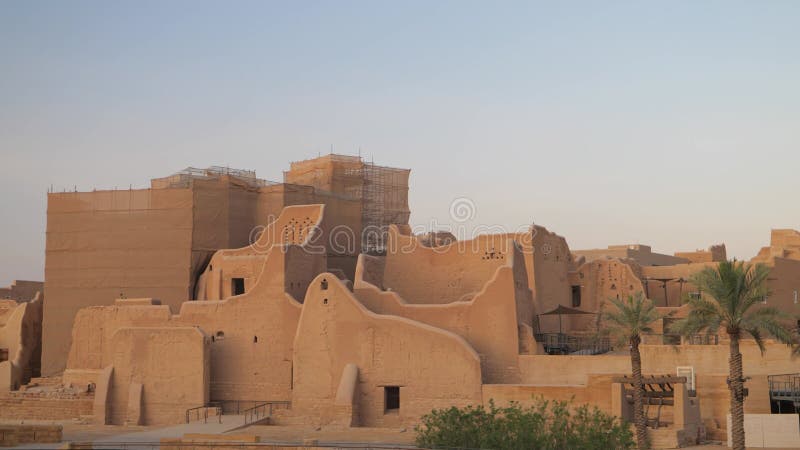 Diriyah Traditional Mud-brick Architecture Riyadh Stock Video - Video ...