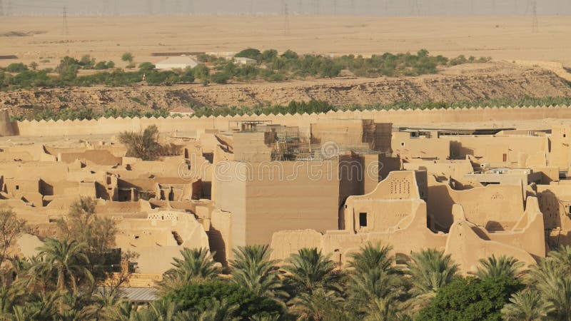 Diriyah Traditional Mud-brick Architecture Riyadh Stock Footage - Video ...