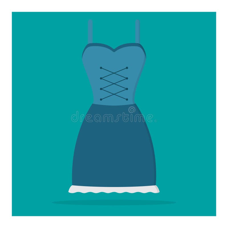 Illustration of Dirndl Traditional Dress. Stock Vector - Illustration ...