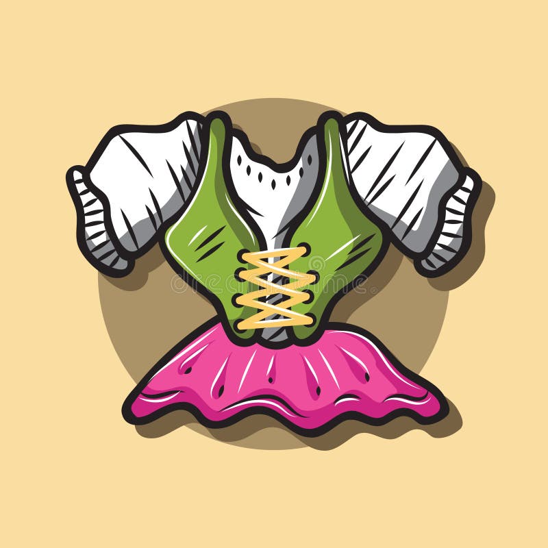 Dirndl. Vector Illustration Decorative Design Stock Vector ...