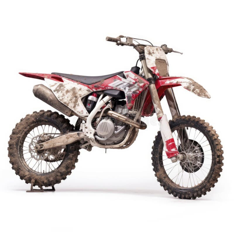 A Dirt Bike on a Clean White Background Stock Photo - Image of motocross, outdoor: 281873494