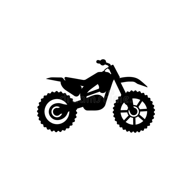 Dirt bike icon stock vector. Illustration of rugged - 306214202