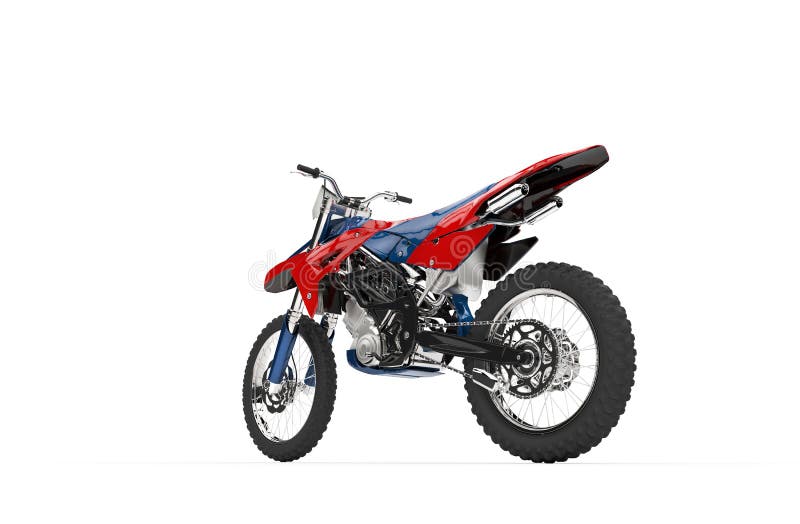 Dirt Bike Red - Side View stock image. Image of high - 59001975