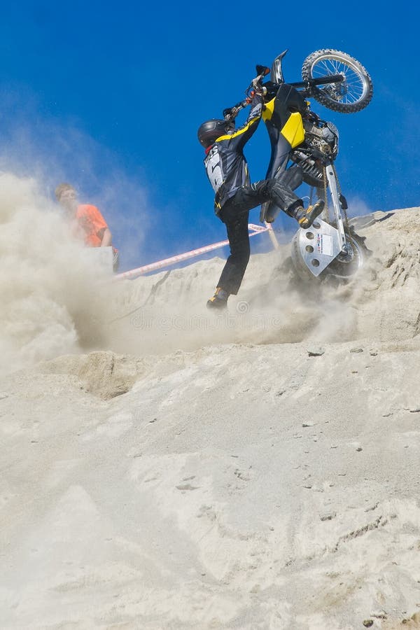 Dirt bike rider falling stock image. Image of falling - 5339717