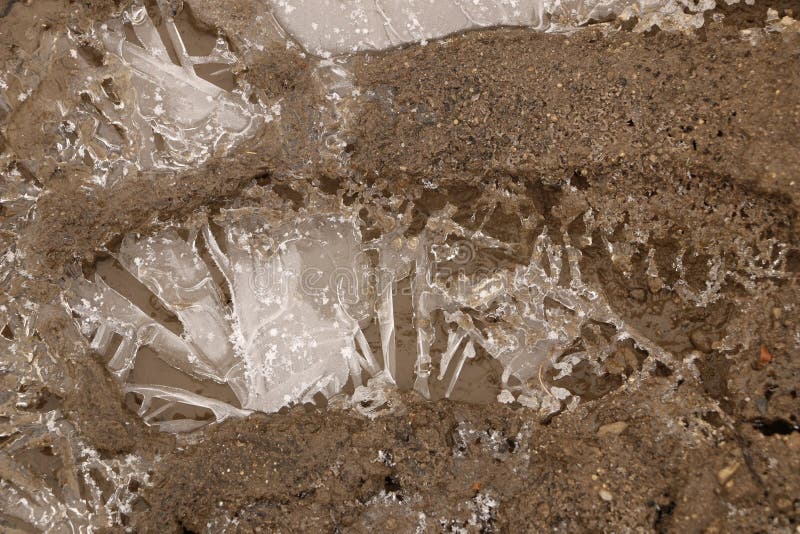 Dirt And Ice With Cracks - Background And Texture Stock Image - Image ...