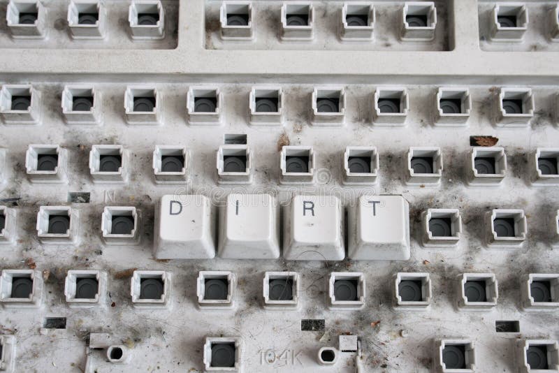 Dirt keyboard stock image. Image of computer, process - 8259283