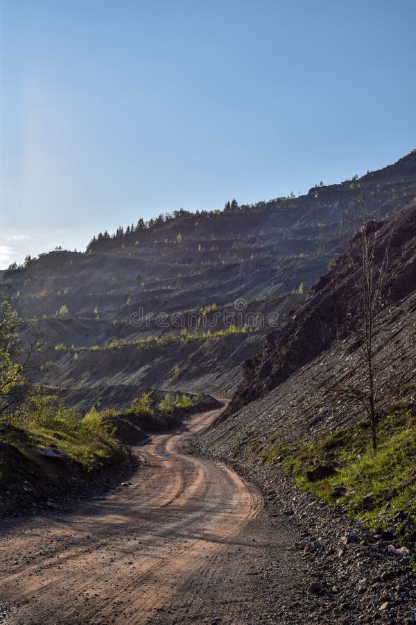 Dirt mine road stock photo. Image of crushed, dirt, construction - 78692528