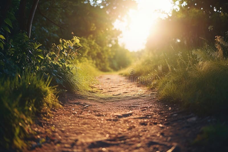 A Dirt Path in the Middle of a Forest. Ideal for Nature and Outdoor ...